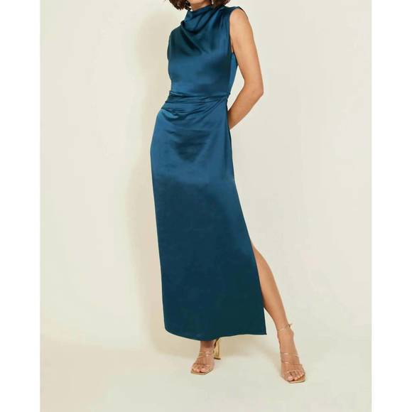 LINE AND DOT | Dresses | New Line And Dot Dede Maxi Dress In Blue ...